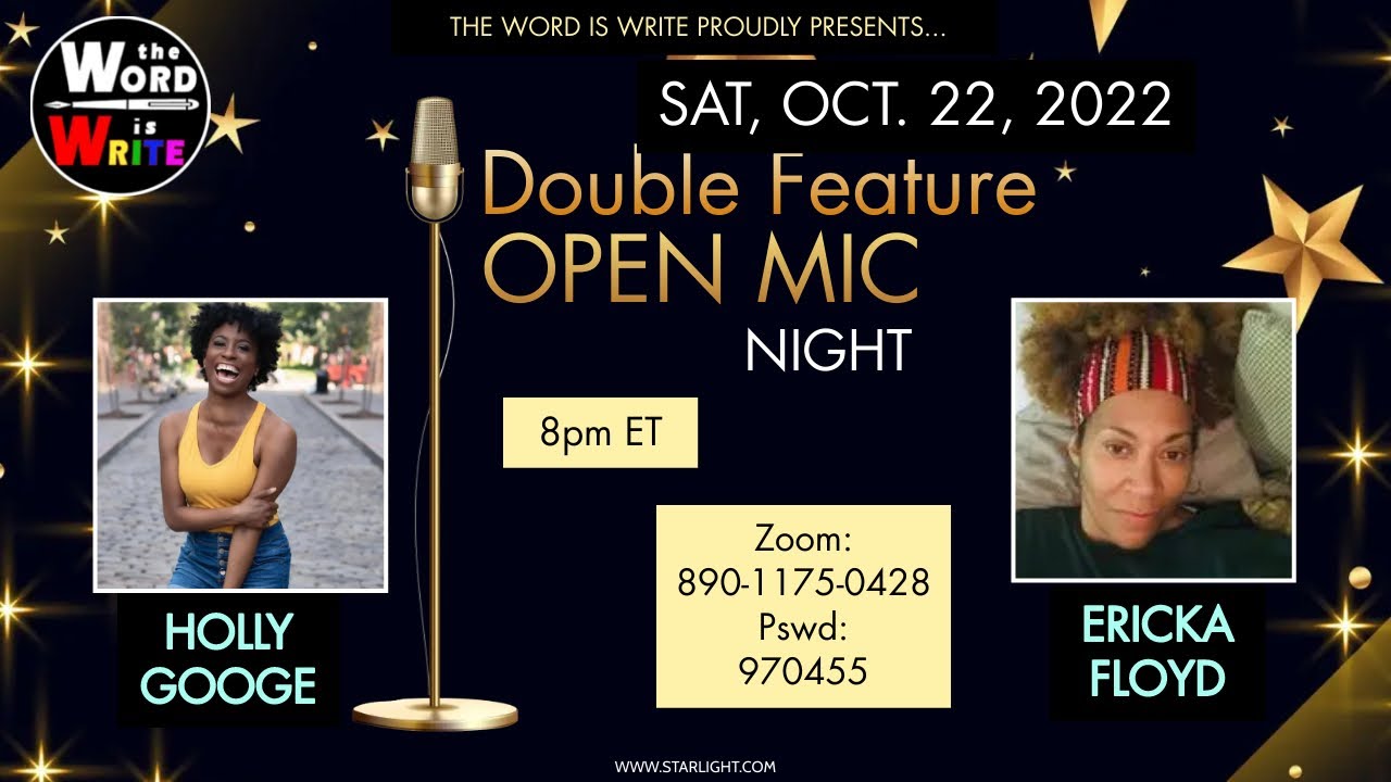 WIW Double Feature Open Mic feat. Ericka Floyd & Holly Googe!! - YouTube