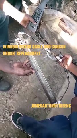 WINDOW MOTOR CABLE AND CARBON BRUSH REPLACEMENT AND SERVICE. # ...