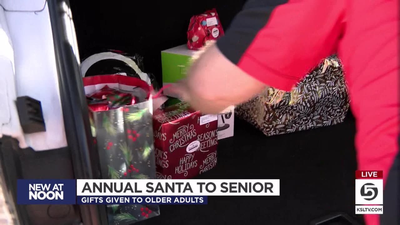 ‘Santa to a senior’ program delivers gifts to older Utahns - YouTube