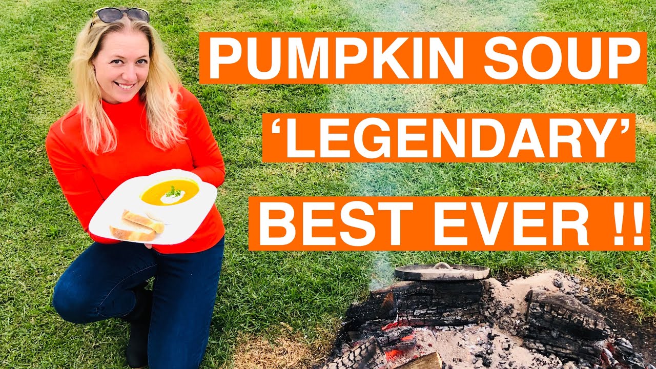 PUMPKIN SOUP OVER THE CAMP FIRE - YouTube