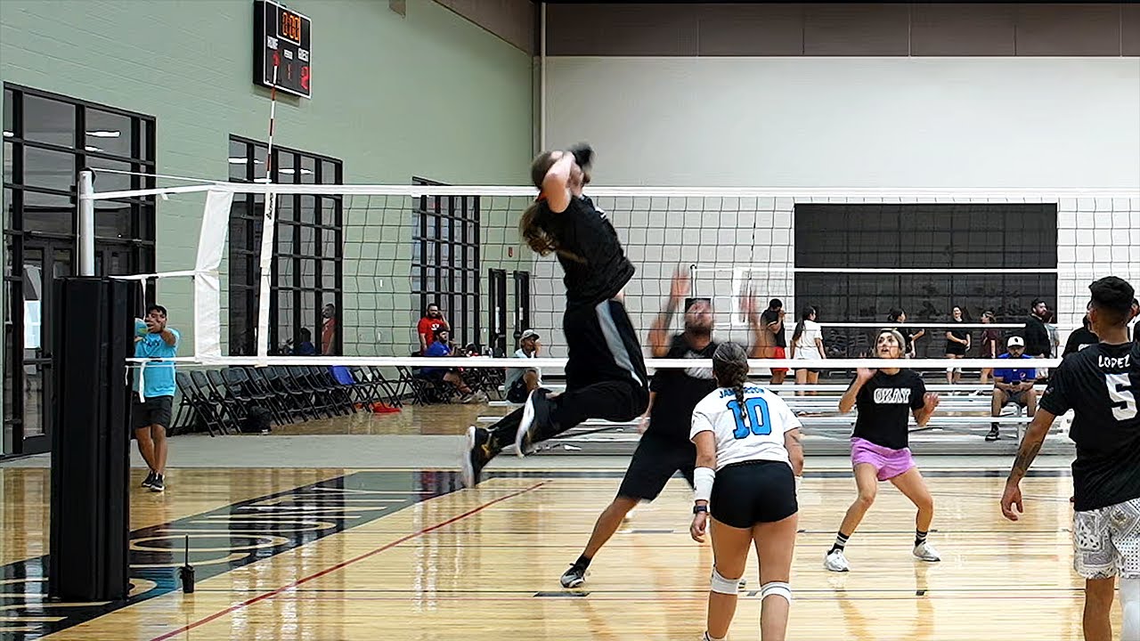 Hannah VS. Emmanuel - Monahans TX Coed Volleyball League 2023 - YouTube