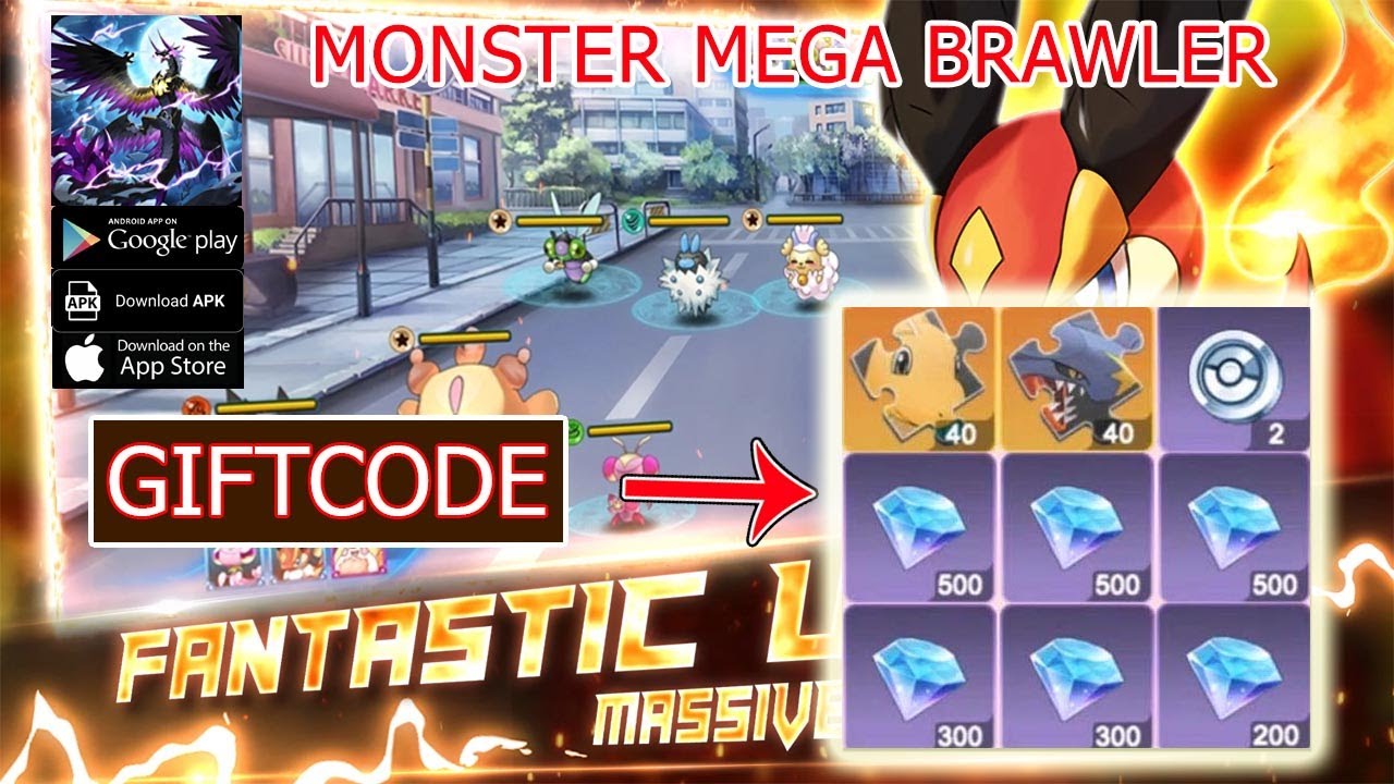 Monster Mega Brawler & All Redeem Codes | 7 Giftcodes Monster Mega ...