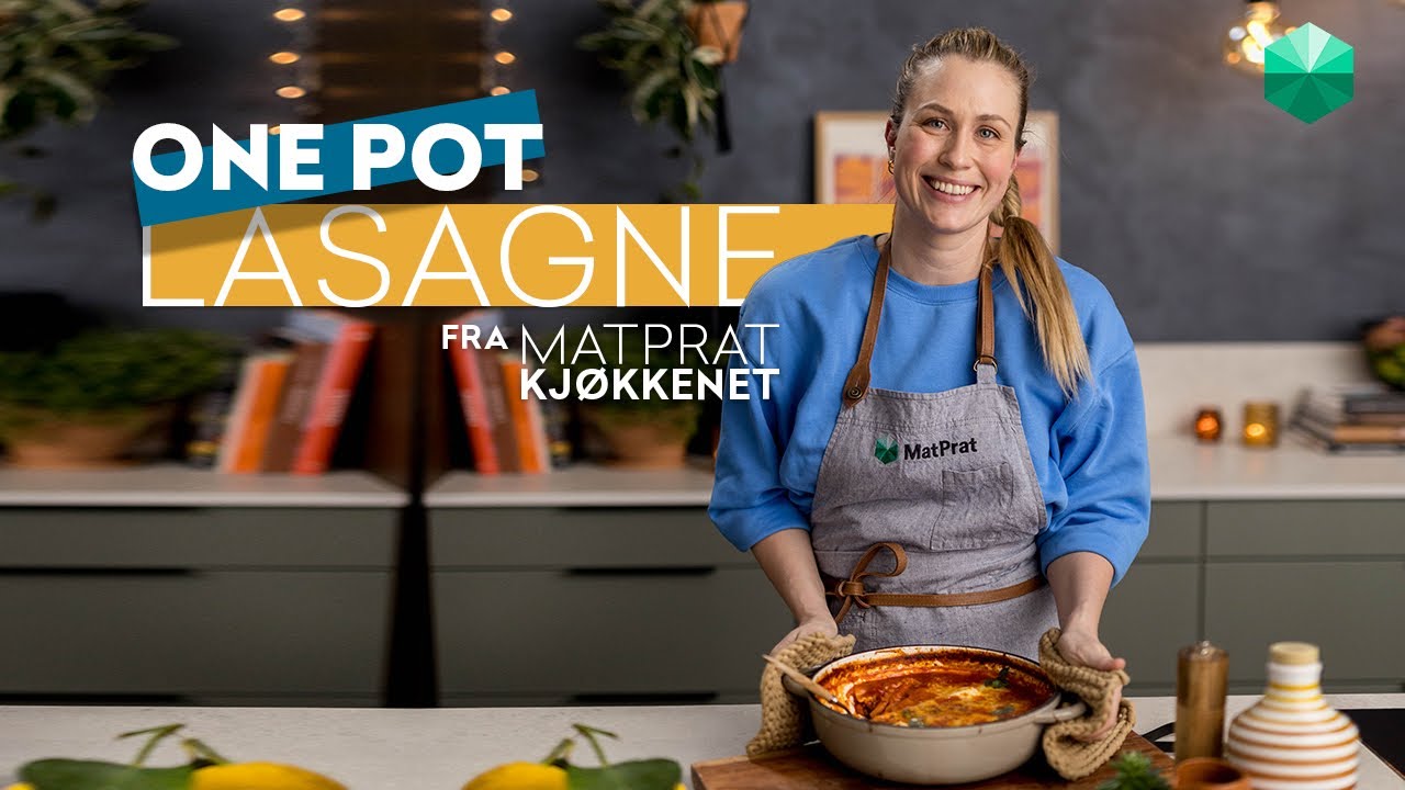 One Pot Lasagne med Britt Marlene | MatPrat - YouTube