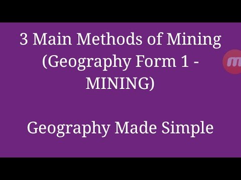 Methods of mining|| Geography BK1| Mining - YouTube