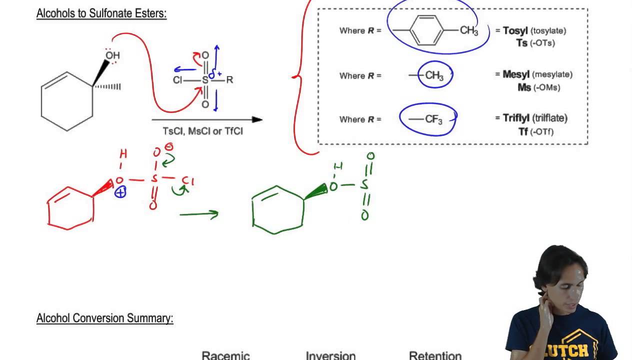 Leaving Group Conversions Sulfonate Esters - YouTube
