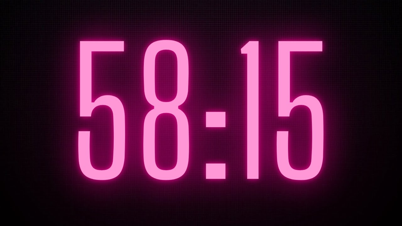 58 MIN 15 SEC COUNTDOWN TIMER RELAXING VIDEOS - YouTube