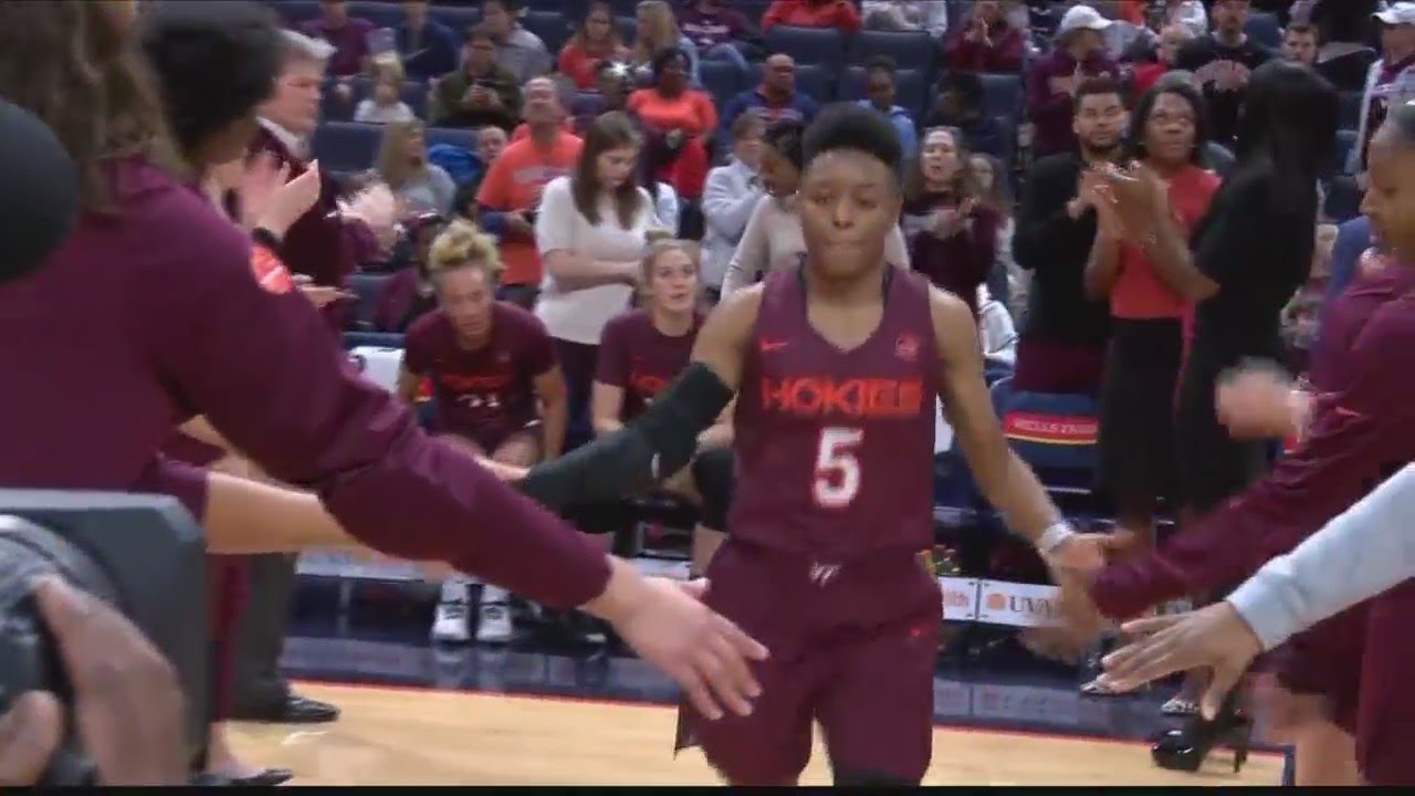 Former Hokie Taja Cole signs with WNBA's Connecticut Sun - YouTube