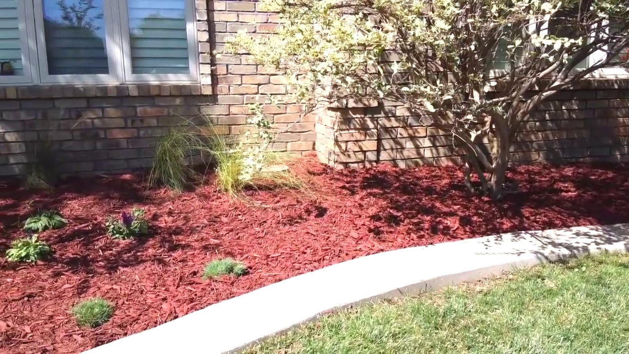 Flower Bed Installation - YouTube