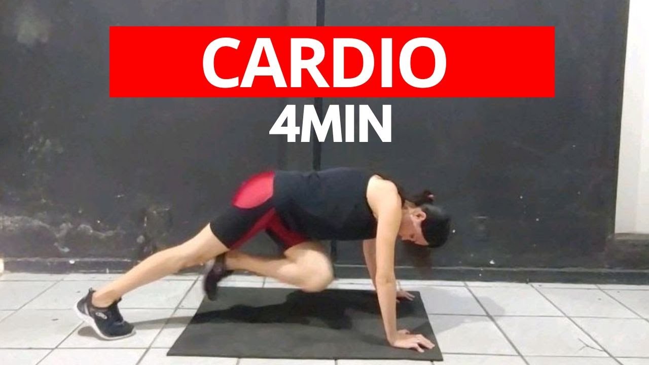 Treino de cardio rápido 4 mim | Para Queimar muita caloria | Sem ...