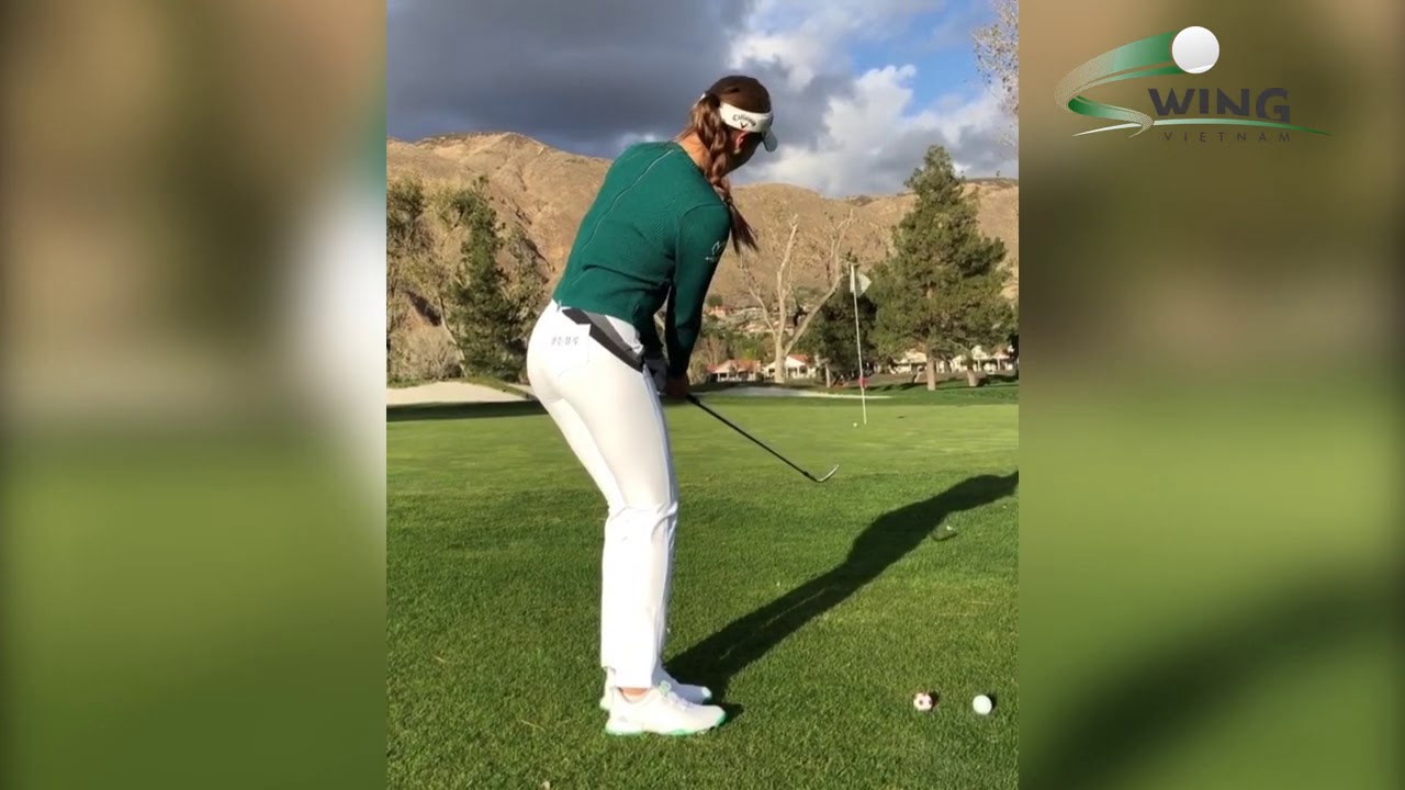 '떠오르는 미녀 골퍼' 유현주 유현주 HYUNJU YOO GOLF SWING 2019 - YouTube