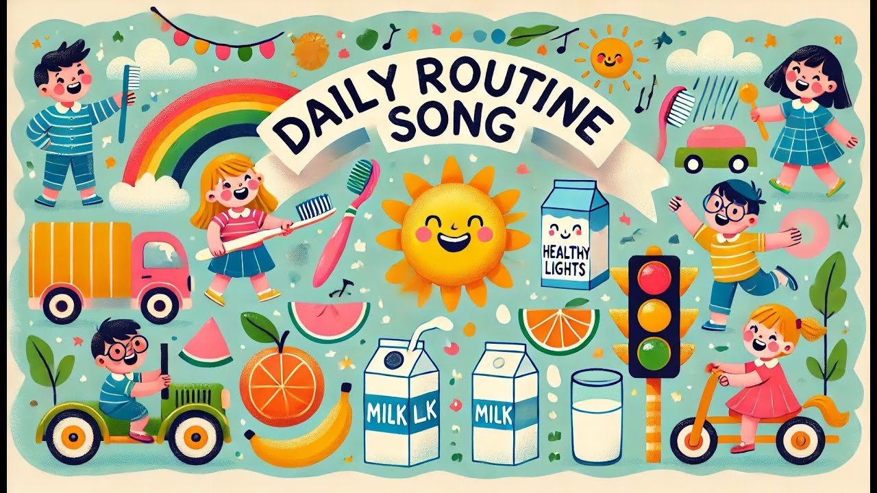 Daily Routine Song (Educational Children's Song) - YouTube
