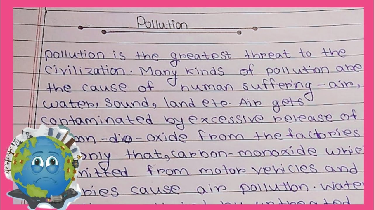 Essay on Pollution in English|| Pollution essay writing in English ...
