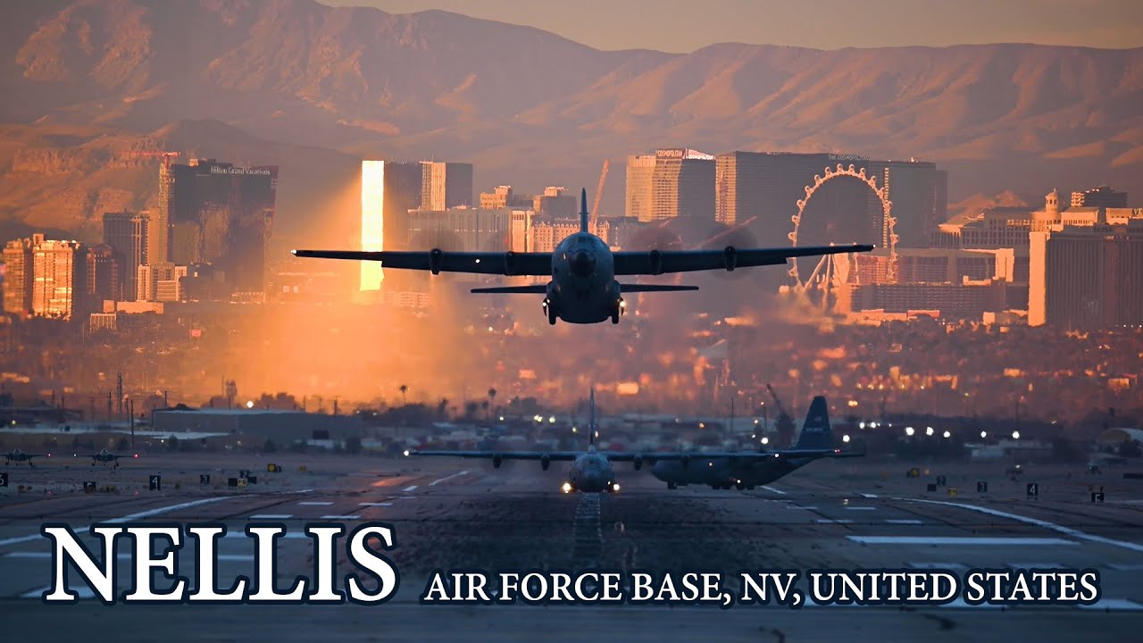 Multiple Aircraft Take Off during Weapons School Integration 22-B - YouTube