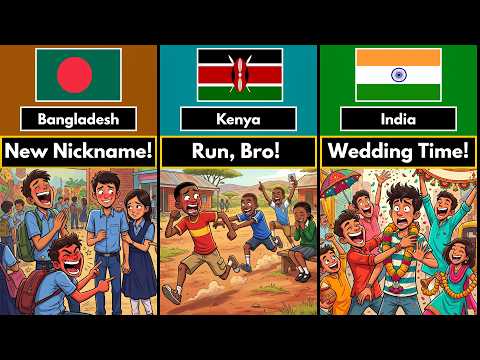 Friends Reaction to Getting a Girlfriend in Different Countries