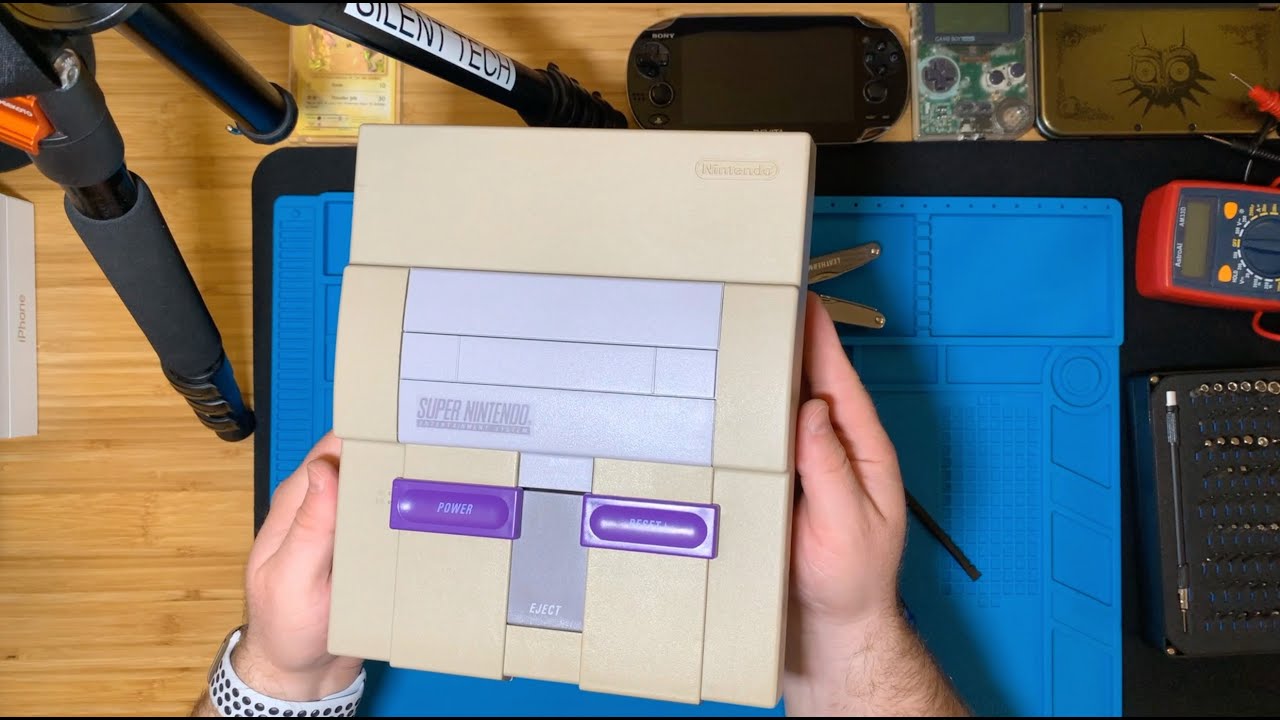 Super Nintendo (SNES) Restoration and AV Port Fix - YouTube
