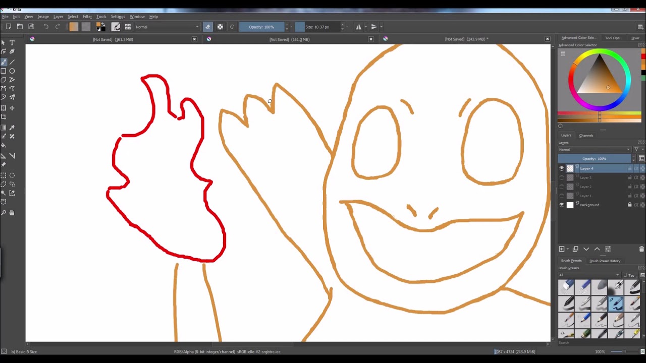 Drawing First Gen Pokemon - Charmander - YouTube