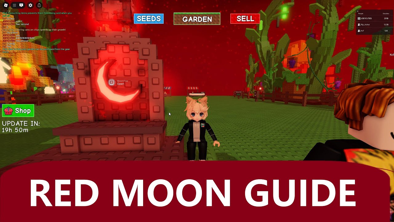 Roblox Grow a Garden - RED MOON GUIDE - YouTube