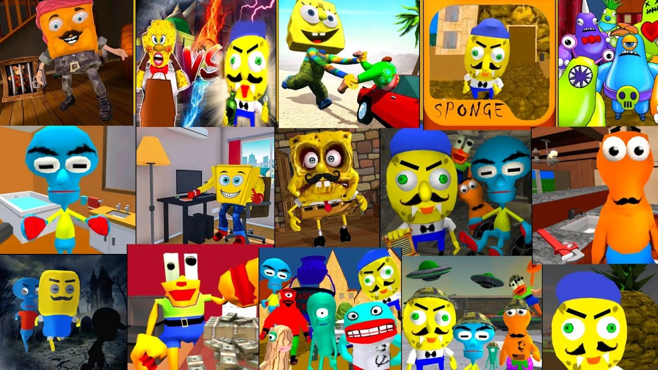 Bad Endings Battle | Sponge Neighbor Caught Battle | SpongeBob Horror ...