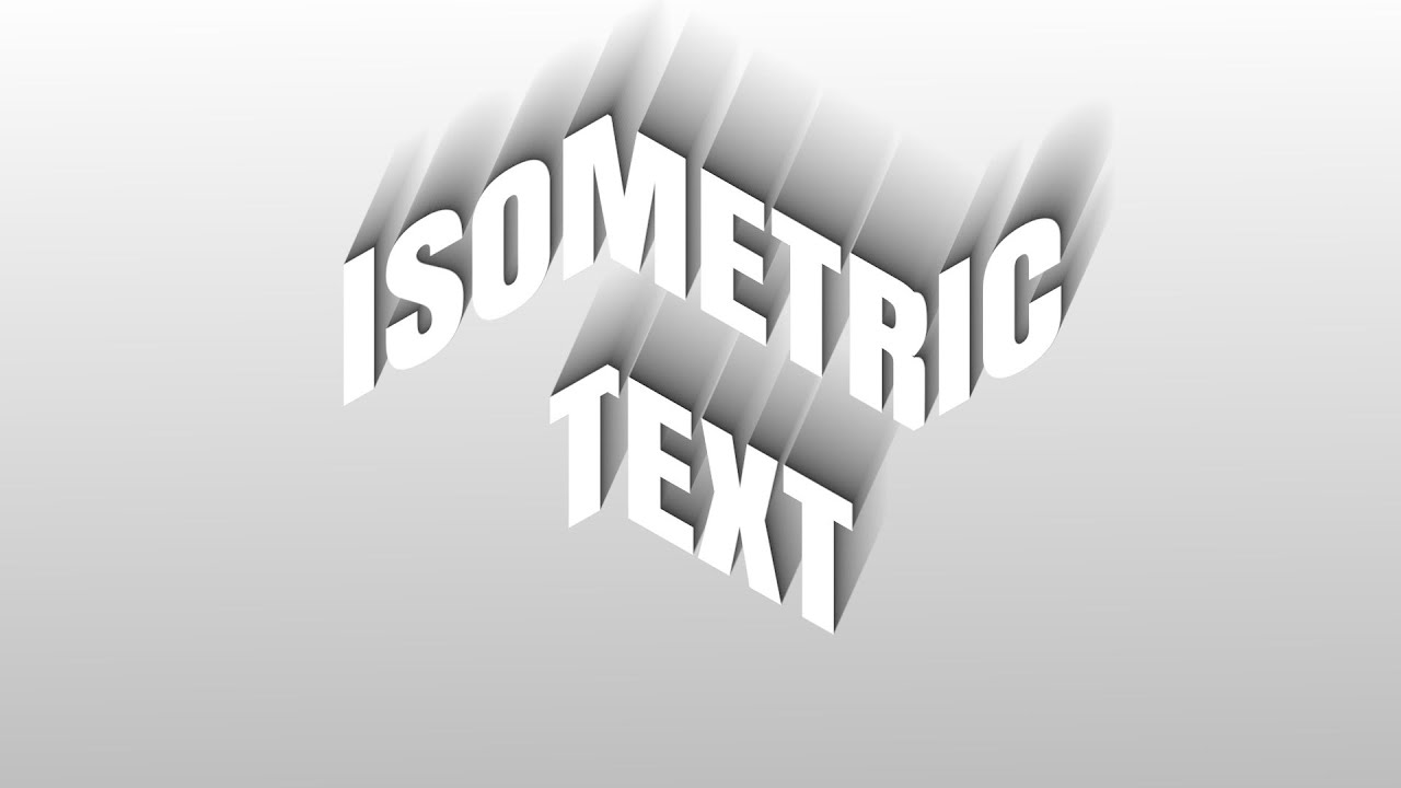 Create a Cool Isometric Text Effect in Gimp - YouTube