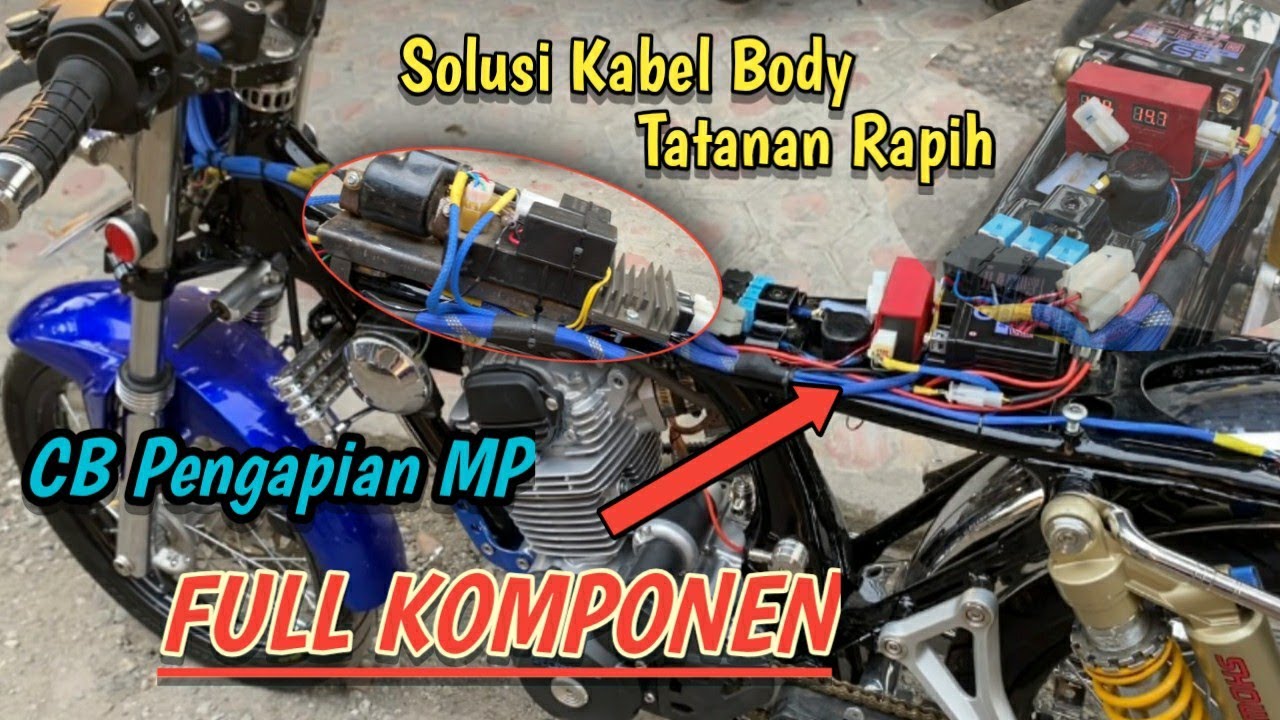 Full Komponen‼️RIVIEW Kabel Body CB Pengapian MP Full Serat biru ...