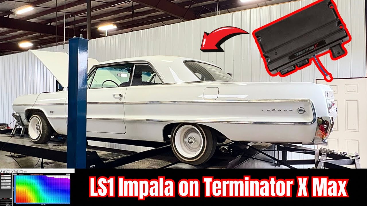 Dyno tuning an LS1 1964 Impala on Holley Terminator X V3 - YouTube