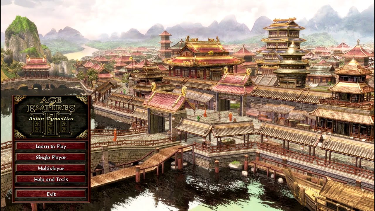 Age of Empires 3: Asian Home Cities (Main Menu) - YouTube