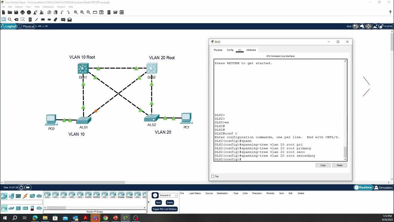 Demo PVST Configuration - YouTube
