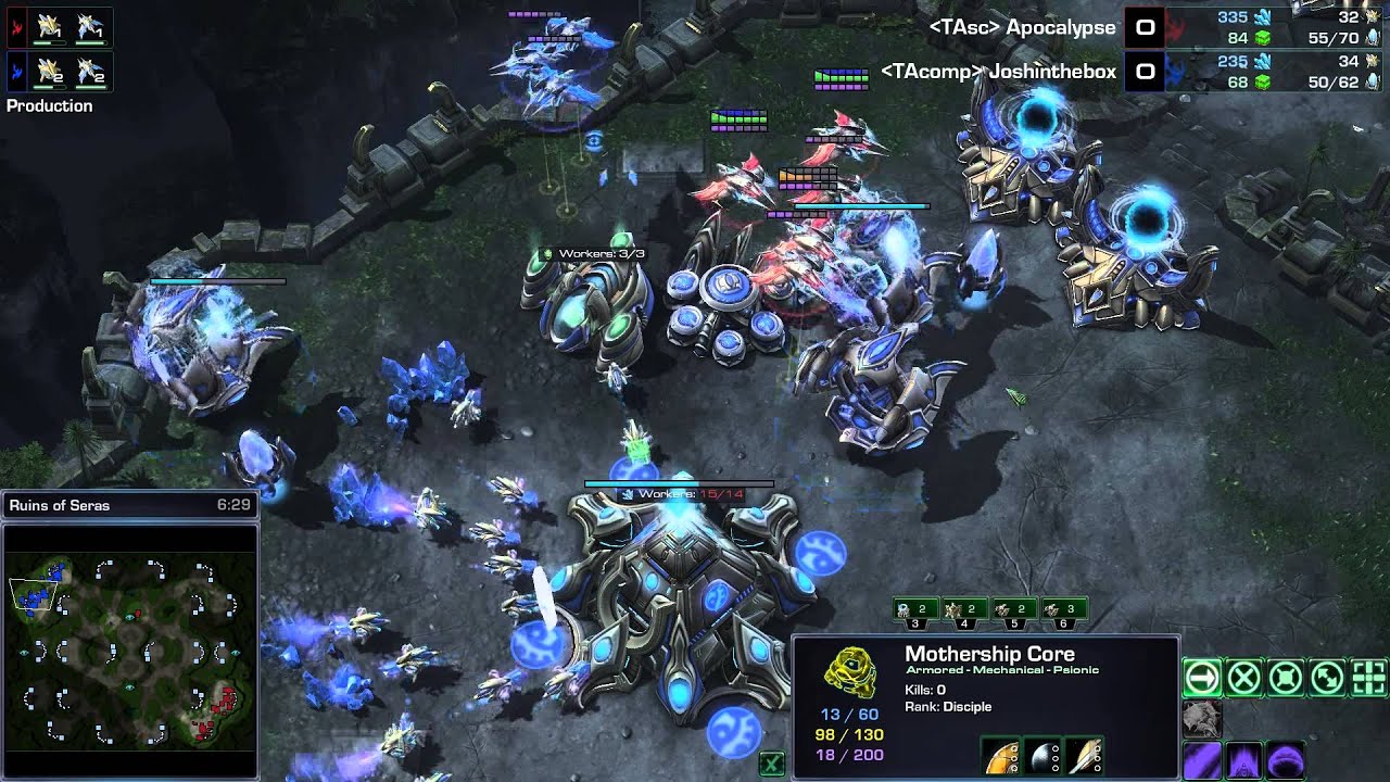 SC2 Legacy of the Void - Apocalypse (P) VS Joshinthebox (P) On Ruins of ...