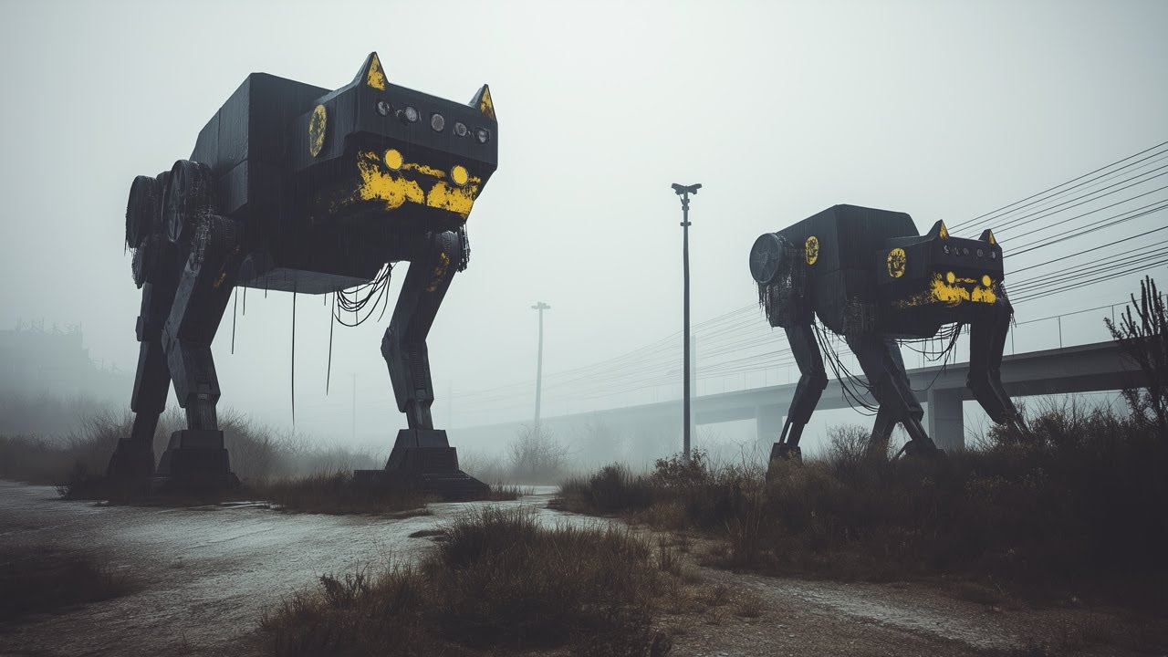 Cat Robots from Beyond the Stars: Electric State Style - YouTube