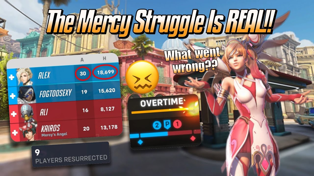 The Mercy Struggle Is REAL!! 😖 - Mercy Gameplay & Commentary ...