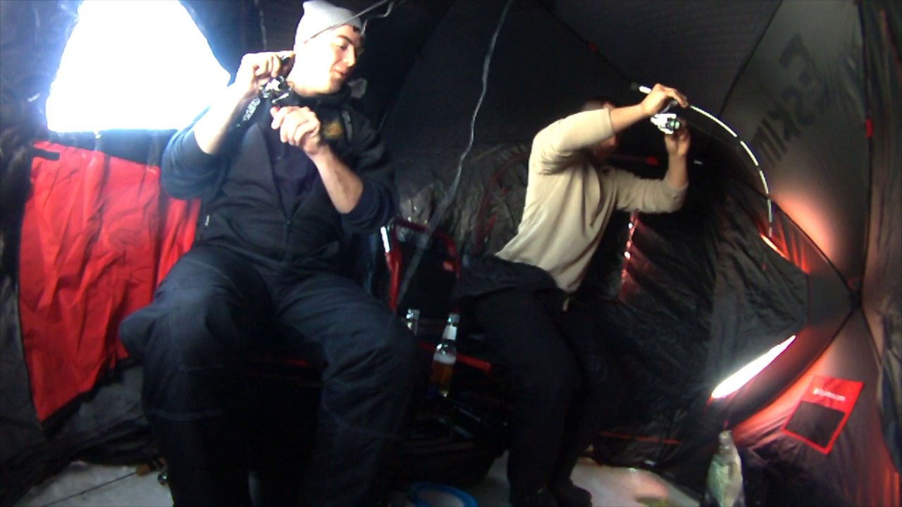 Slamming Crappies - Ice Fishing Northern MN - YouTube