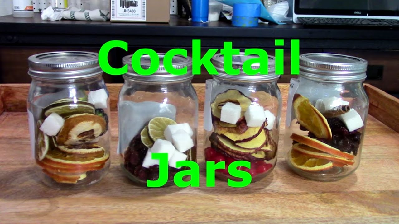 How to make Cocktail Jars 4 ways - YouTube