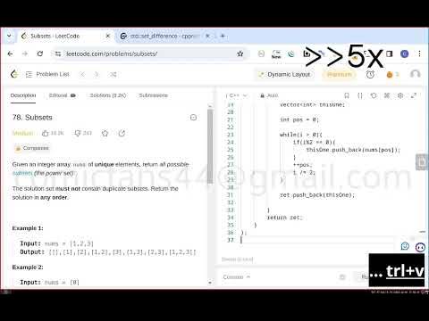 leetcode 78 - YouTube