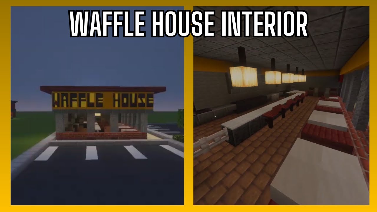 How To Make Waffle House Interior! (Refresh Series Minecraft Tutorial ...