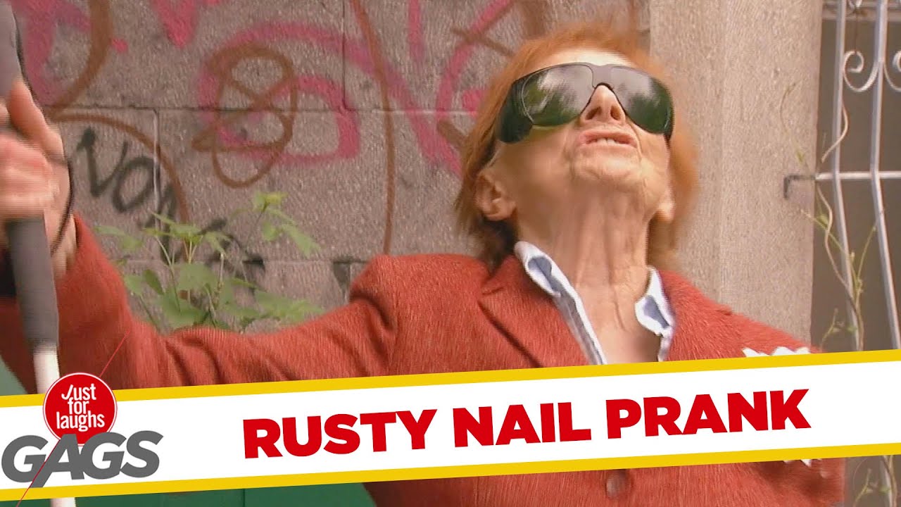 Big Rusty Nail Prank - YouTube