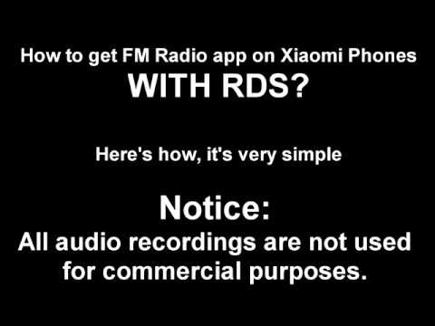 (Tutorial) FM Radio app with RDS on Xiaomi phones - YouTube