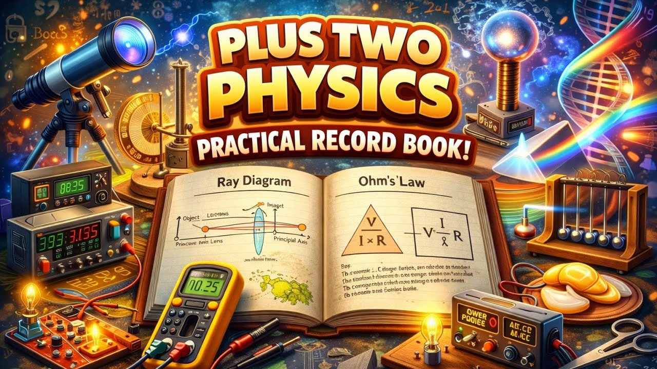 PLUS TWO 🔴Practical PHYSICS 🔴 Record Book. Plus two and plus one ...