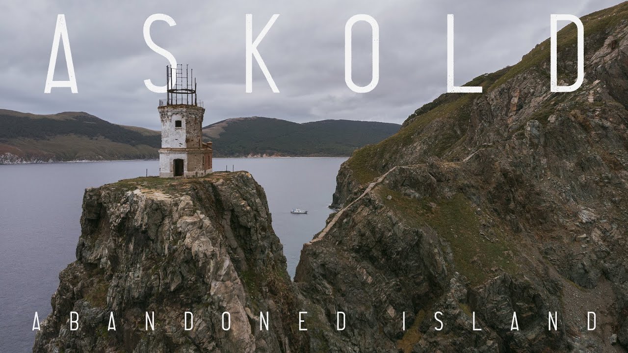 Askold Island: abandoned military base and gold mining settlement. Far ...