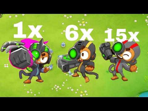 Btd6 perma charge vs. 6 turbo charges vs. 15 bionic boomers - YouTube