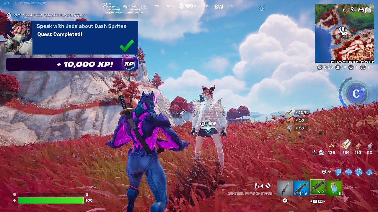 Fortnite - Speak With Jade About Dash Sprites (Island Stories Quests ...