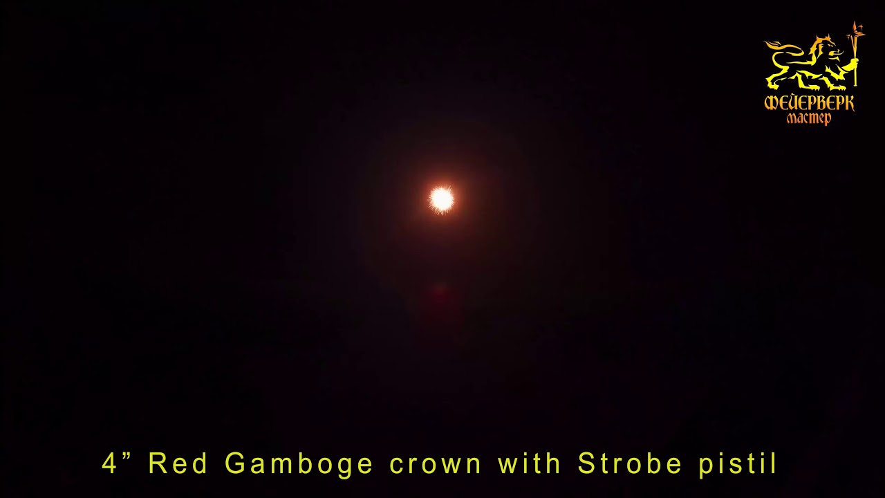 4” Red Gamboge crown with Strobe pistil - YouTube