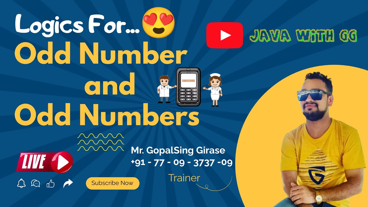 Industrial Logical Program Logics For Odd Number and Numbers - YouTube