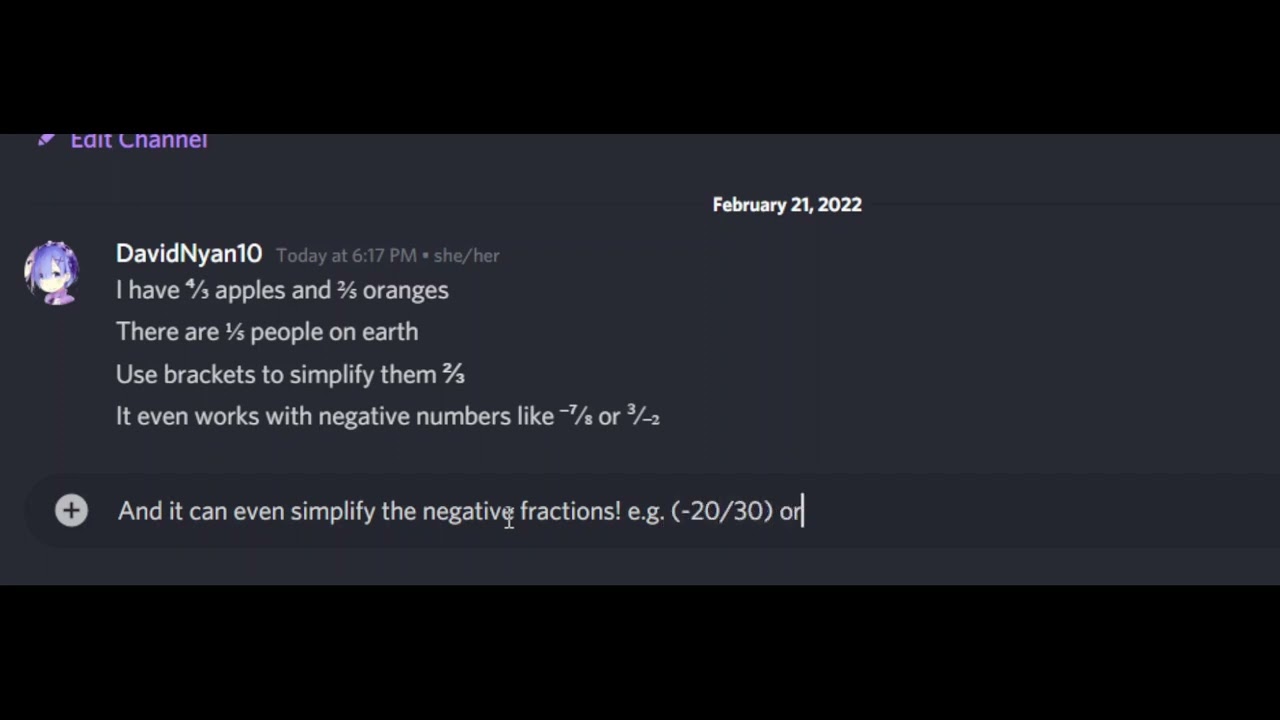 Unicode Fraction - YouTube