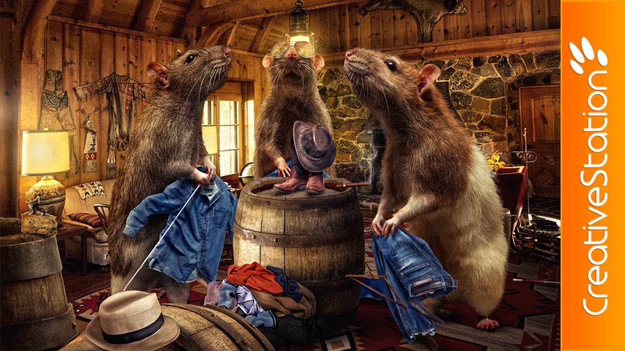 Three Blind Rats - Speed art (#Photoshop) | CreativeStation GM - YouTube