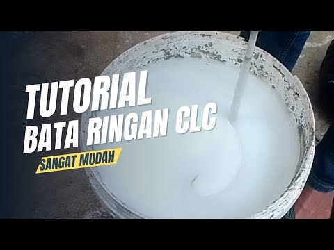 cara membuat bata ringan clc satu biji - YouTube