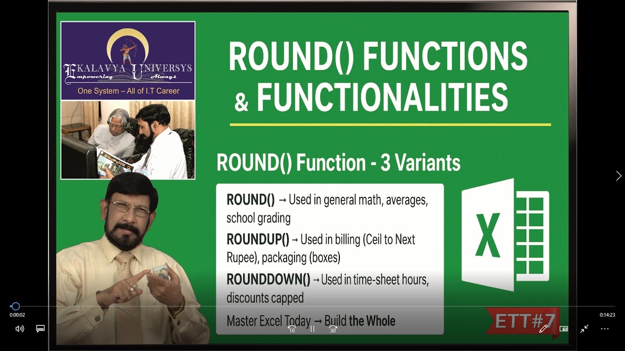EMS#7: Excel ROUND(), ROUNDUP(), ROUNDDOWN() Explained | Smart Rounding Techniques in Excel ...