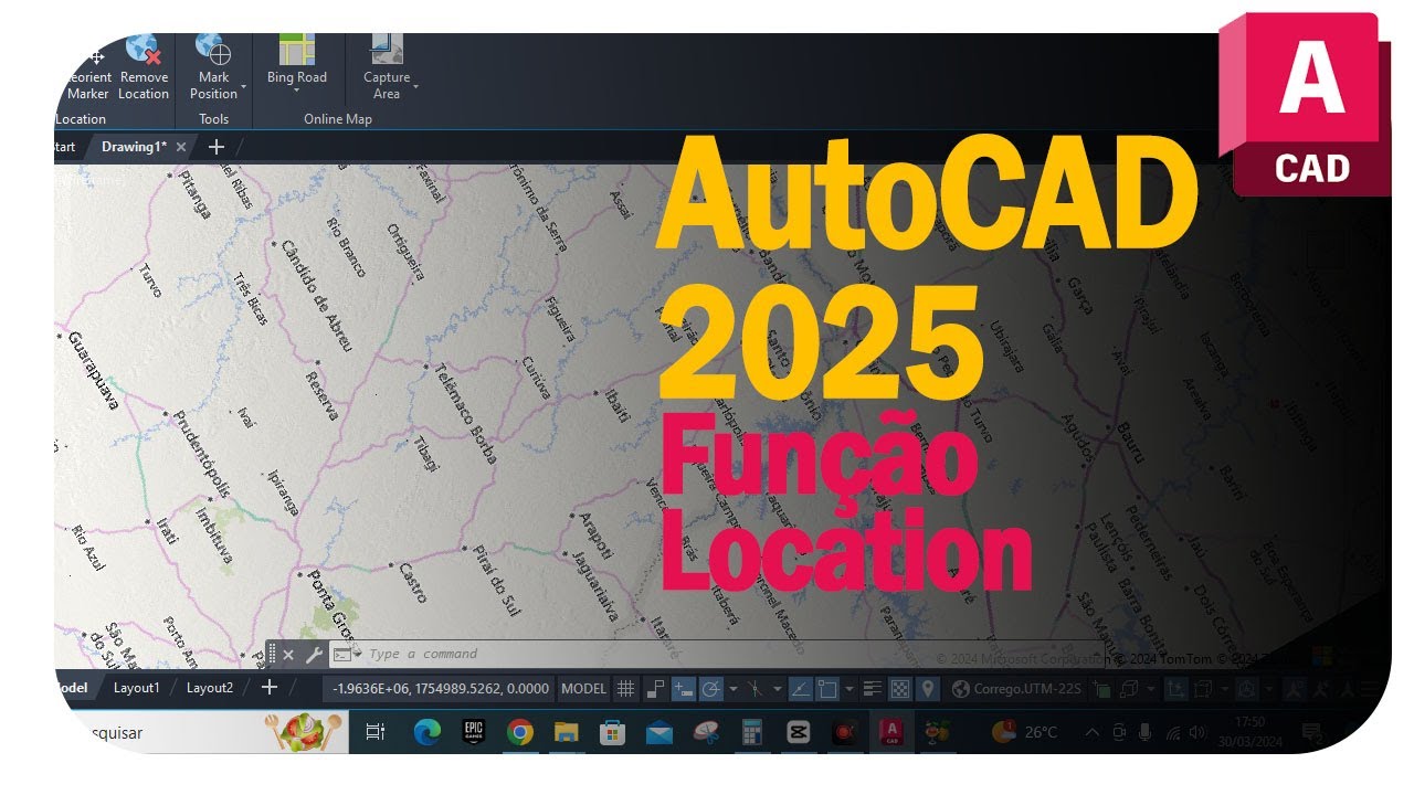 Autocad 2025 - Location - YouTube
