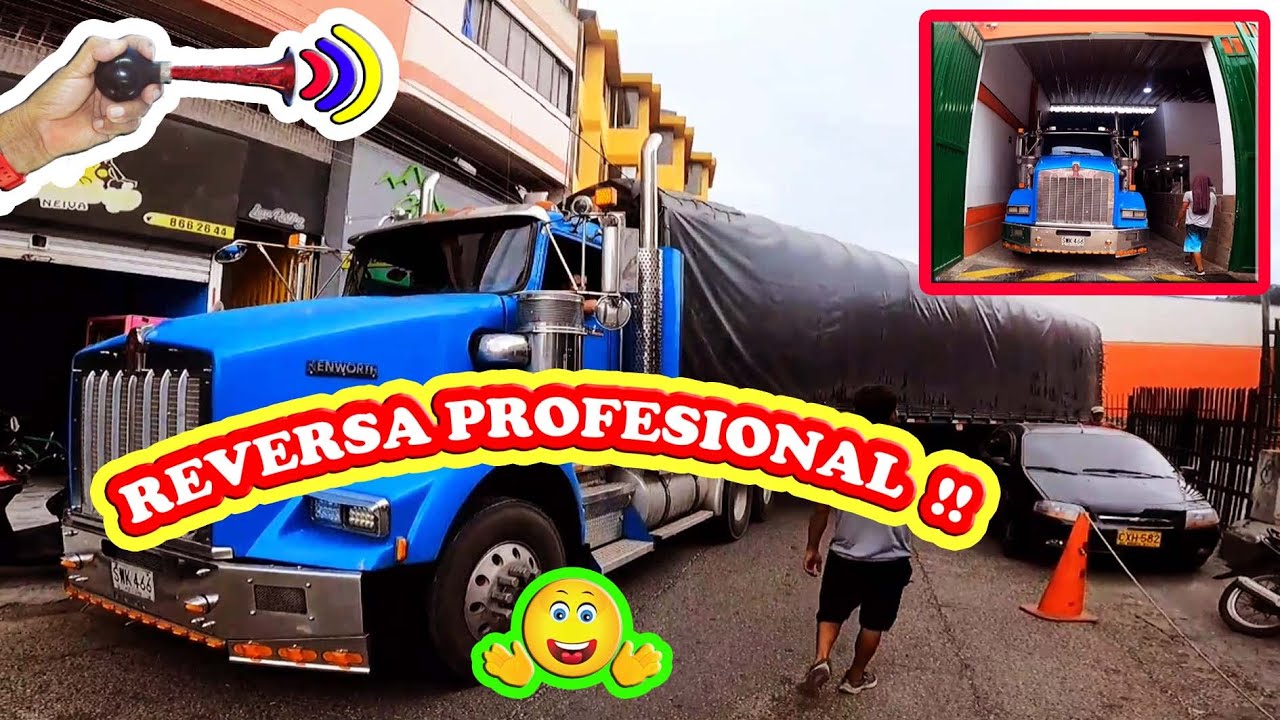 REVERSA PROFESIONAL !! #tractomulas #conductores #reversa - YouTube