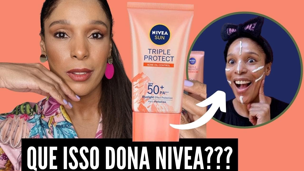 Resenha PROTETOR SOLAR NIVEA Triple Protect Acne Oil Control | Protetor ...