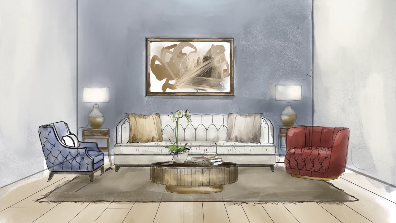 Procreate in Interior Design - YouTube